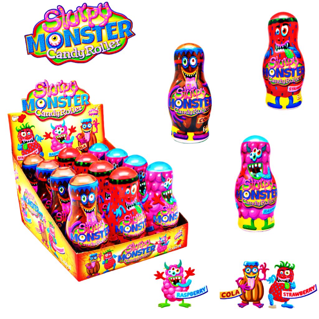 Γλειφιτζούρι Slurpy Monster Candy Roller - Sugarcity Shop