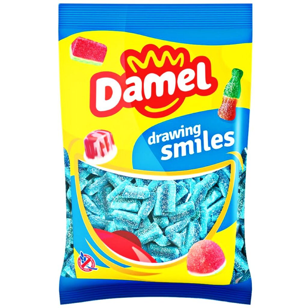 Ζελίνια Damel Mega Ξινές Φέτες Raspberry - Sugarcity Shop